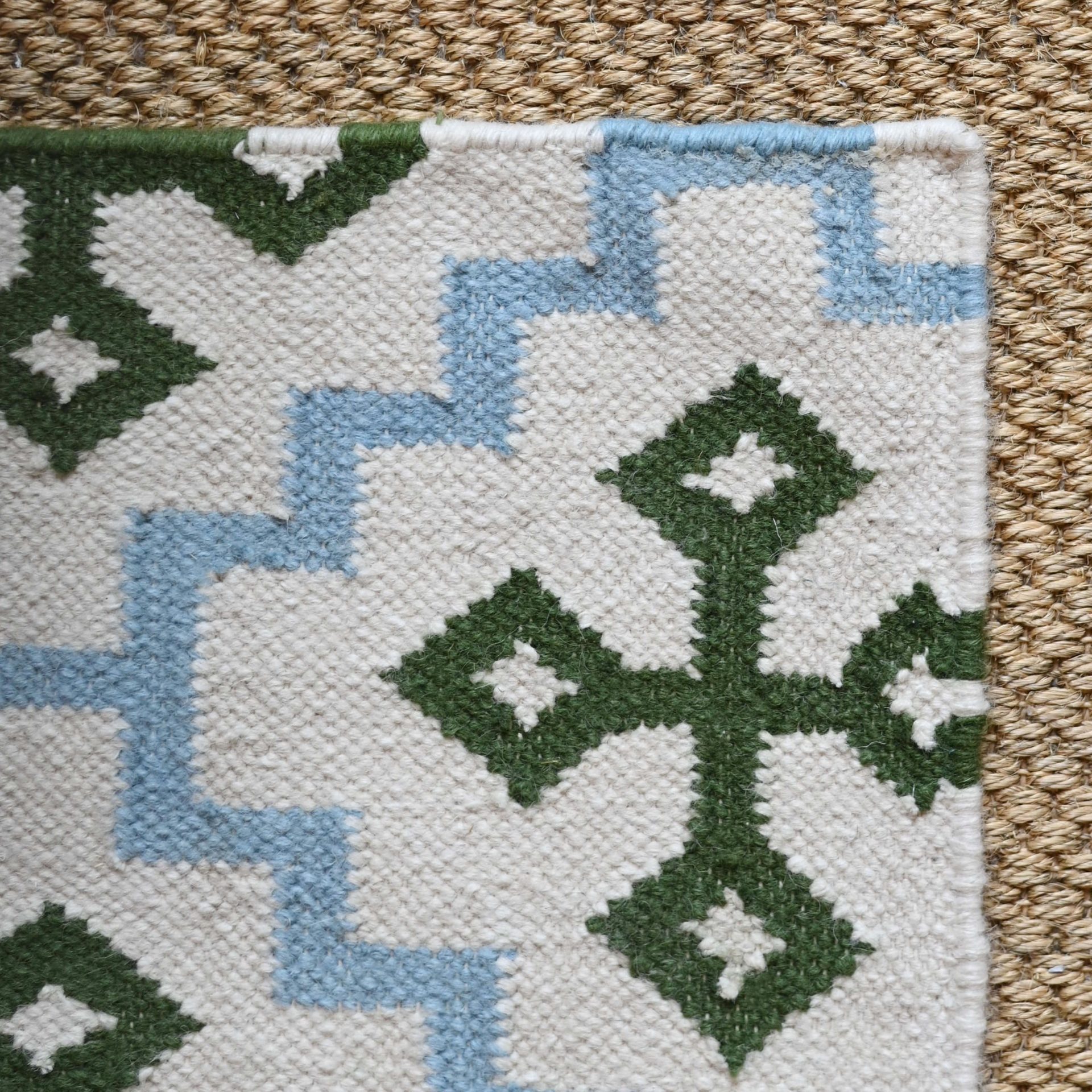 Clover and Sky Criss Cross Rug - Alexander Thomas